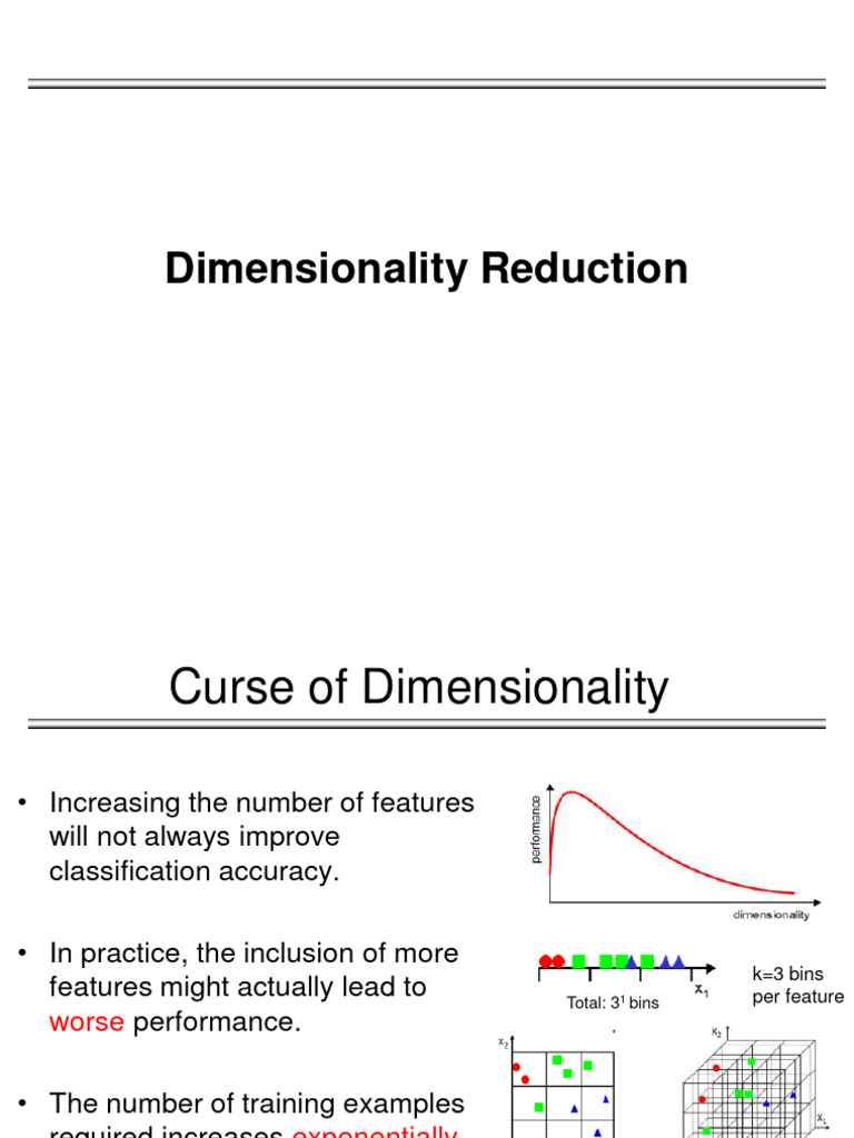 Dimensionality Reduction Pdf Principal Component Analysis