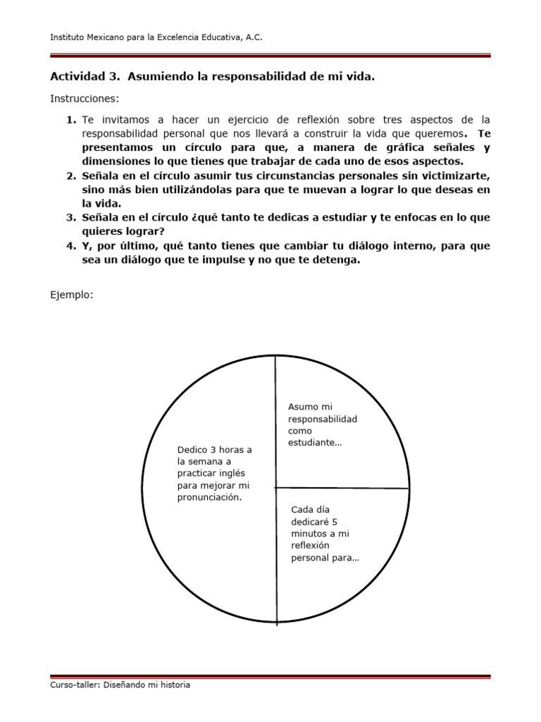 Reflexión sobre Responsabilidad Personal | PDF | Relaciones personales ...