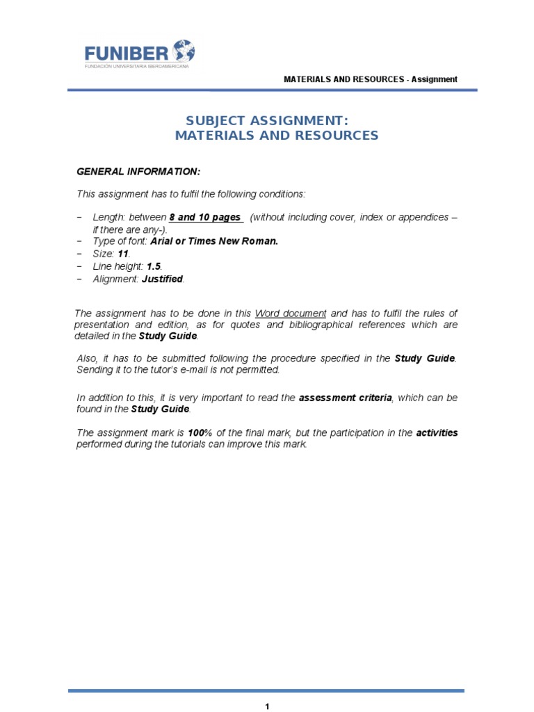Guidelines for Materials Assignment | PDF | Educational Assessment ...