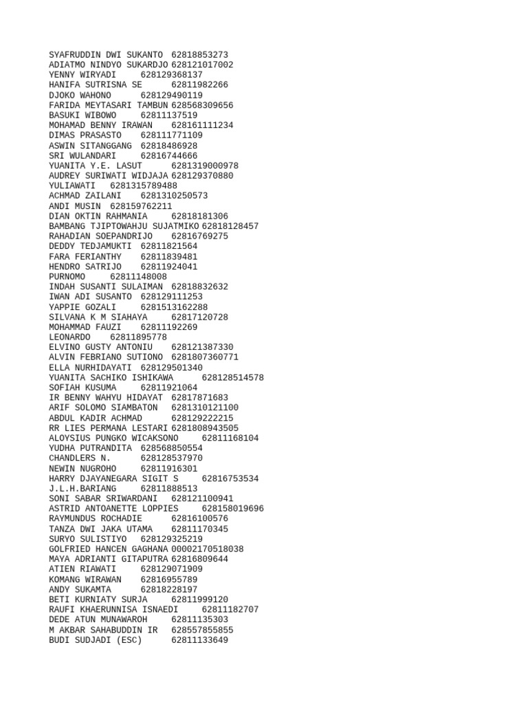 Database Nasabah Prioritas BSI | PDF