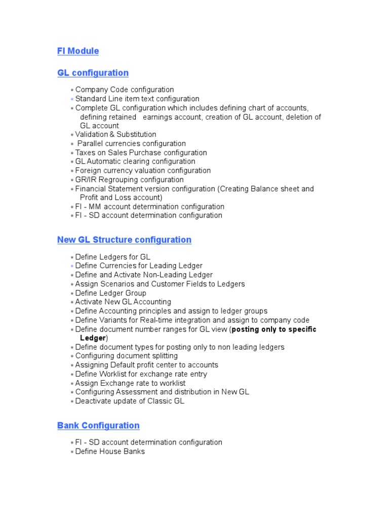 FI Module GL Configuration: Ledger) | PDF | Depreciation | Valuation ...