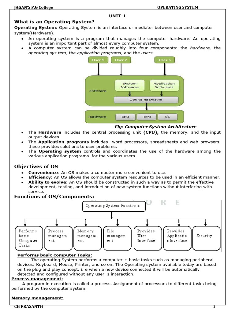 Os Full Pdf Operating System Scheduling Computing 