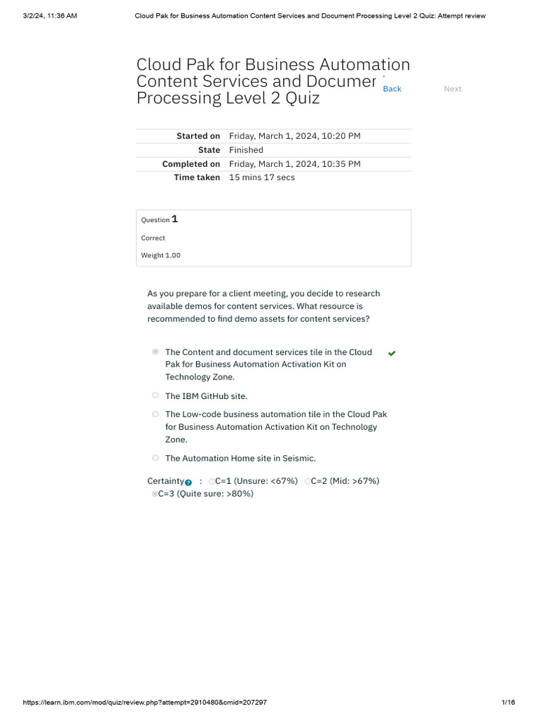 Cloud Pak For Business Automation Content Services and Document Processing Level 2 | Download ...