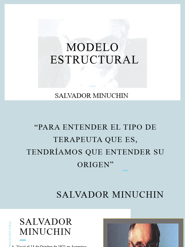 Modelo Estructural de Minuchin en Terapia Familiar | PDF | Familia ...