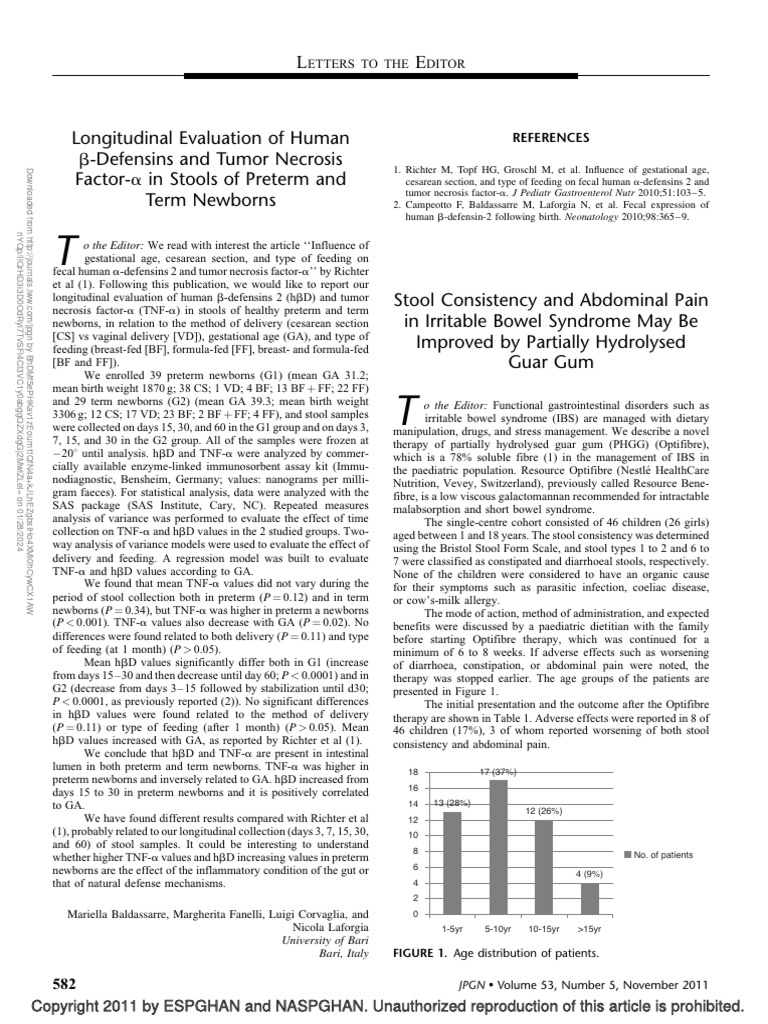 Stool Consistency and Abdominal Pain in Irritable.26 | PDF ...