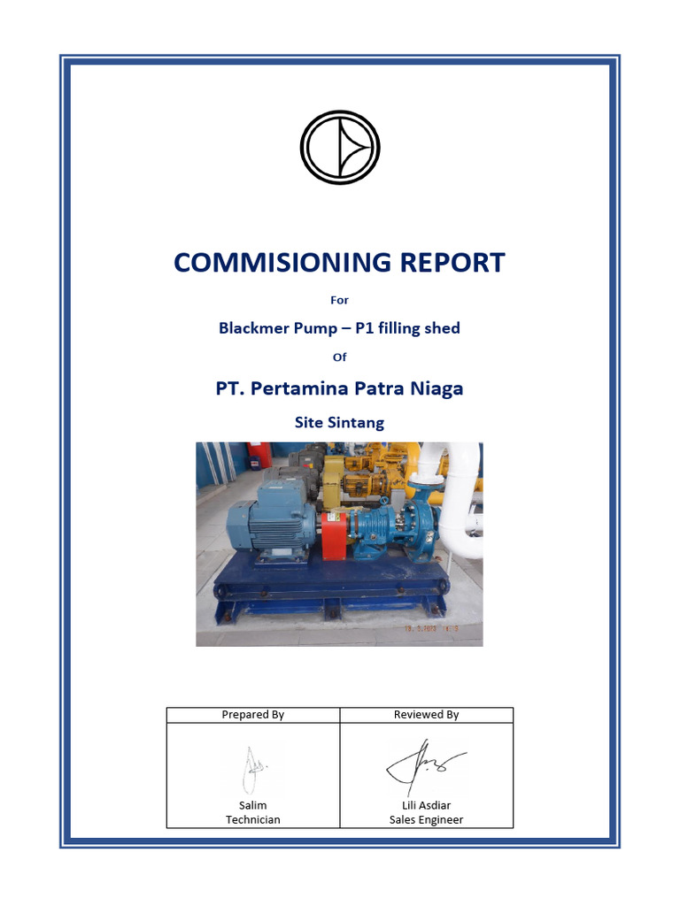 Commisioning Report | PDF | Fluid Dynamics | Viscosity