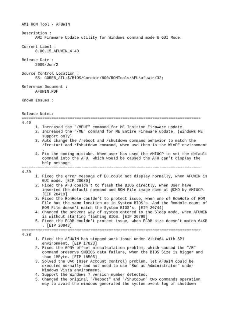 AFUWIN | PDF | Bios | Computing Platforms