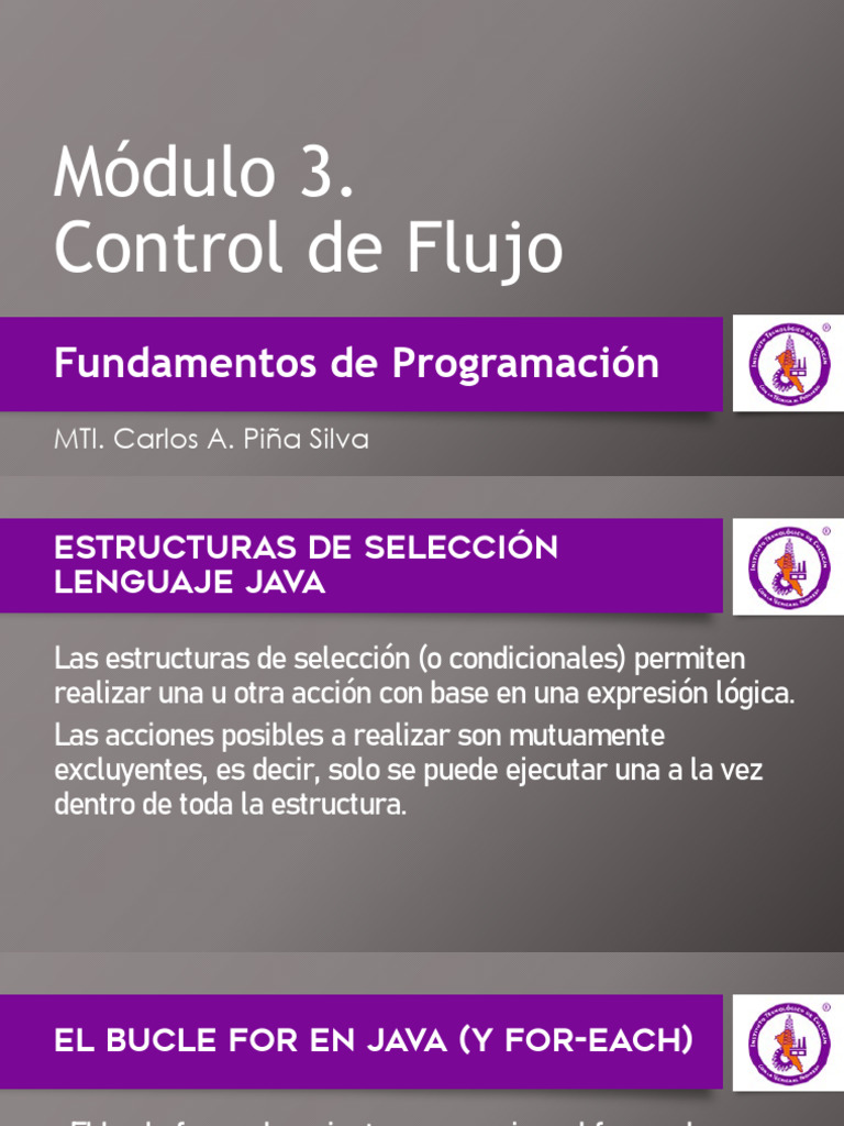 Módulo 2. Control de Flujo (For y For-Each en Java) | PDF | Java (lenguaje de programación ...