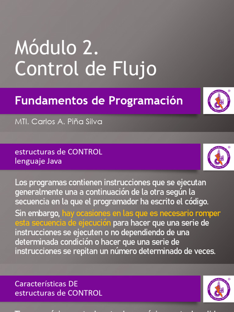 Módulo 2. Control de Flujo | PDF | Java (lenguaje de programación ...