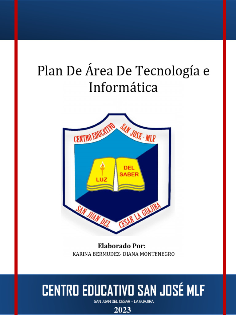 Plan de Area Tecnologia e Informatica Cesjmlf | PDF | Educación de la primera infancia ...