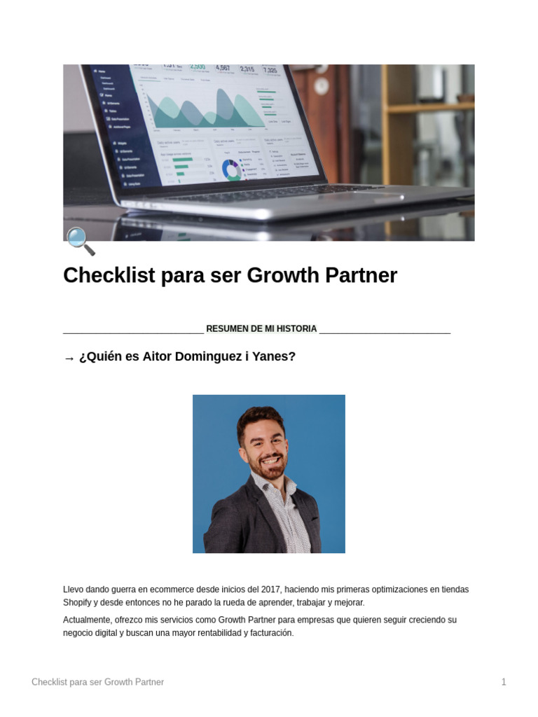 Checklist Growth Partner | PDF | Publicidad digital | Marketing