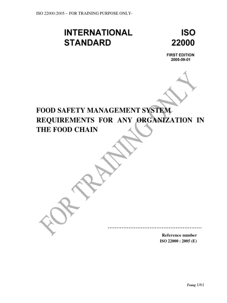 ISO 22000-2005 Eng-Viet-final (Shared by QMP) | PDF | International ...