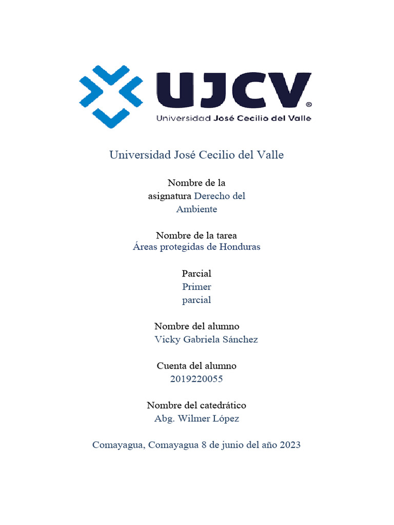 Areas Protegidas de Honduras | PDF