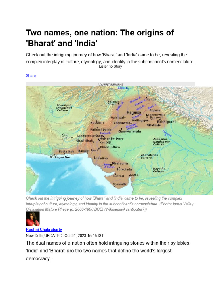 Origins of Bharat | PDF | Indus River