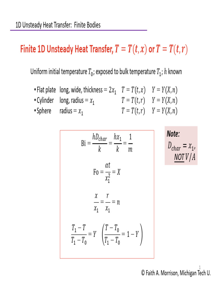 Gurney-Lurie and Heisler Heat Charts | PDF | Heat Transfer | Branches ...