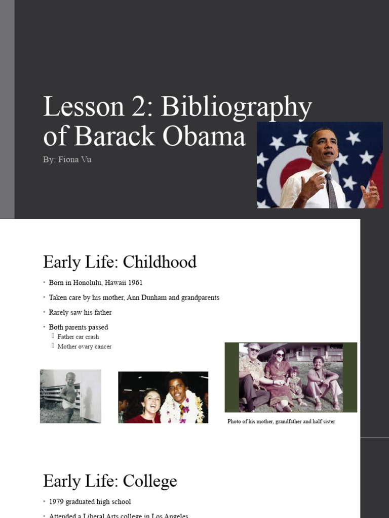Barack Obama | PDF | Barack Obama | Obama Family