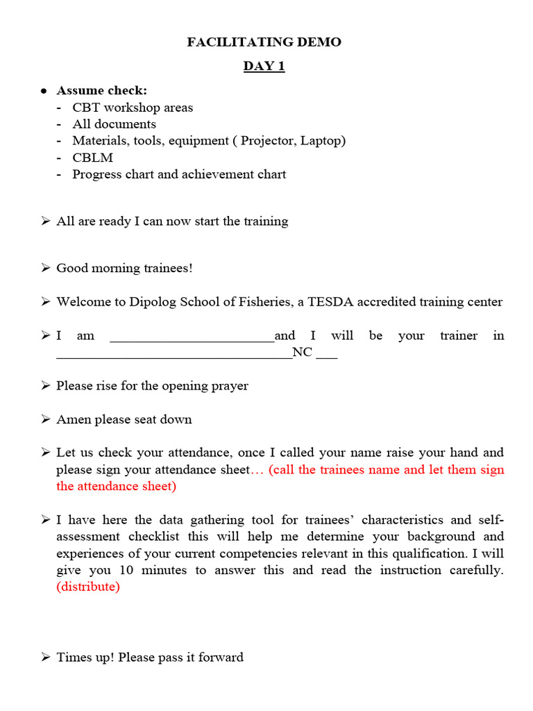 FACILITATING-DEMO-2024 Script | PDF | Learning | Cognition