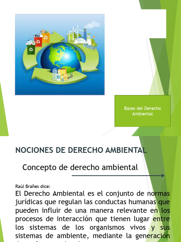 Derecho Ambiental | PDF | Ley del Medio Ambiente | Entorno natural