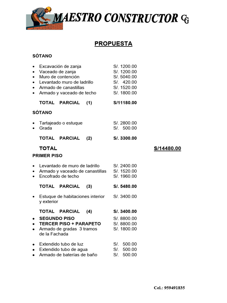 Maestro Constructor Benigno Carlos Garces Maestro Constructor | PDF Maestro Constructor Benigno Carlos Garces Maestro Constructor | PDF