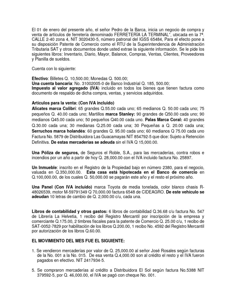 Ejercicio 12 | PDF | Factura | Contabilidad