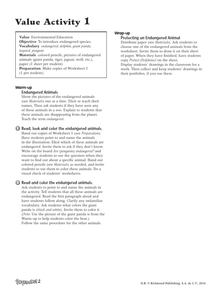 Value Activity 1-Tch | PDF | Language Arts & Discipline | Home & Garden