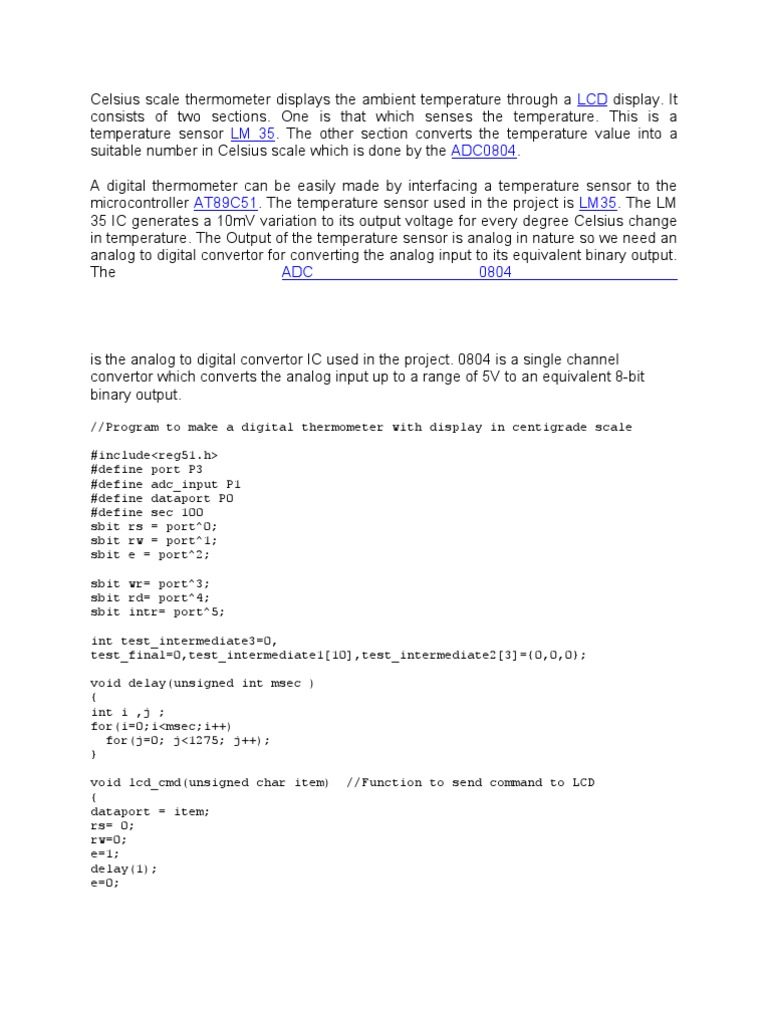 Celsius Scale Thermometer Displays The Ambient Temperature Through A ...