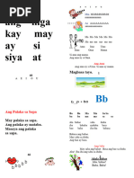 Pagsasanay Sa Pagbasa NG Pangungusap (Level 1) | PDF