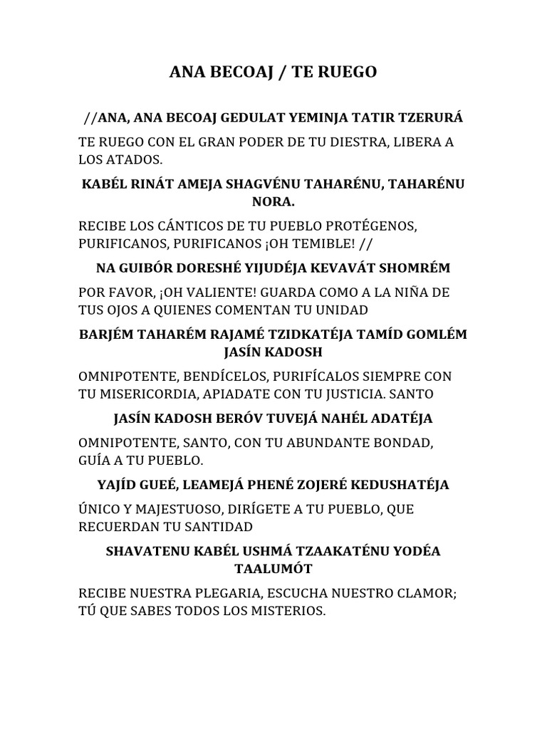 Ana Becoaj - Te Ruego | PDF