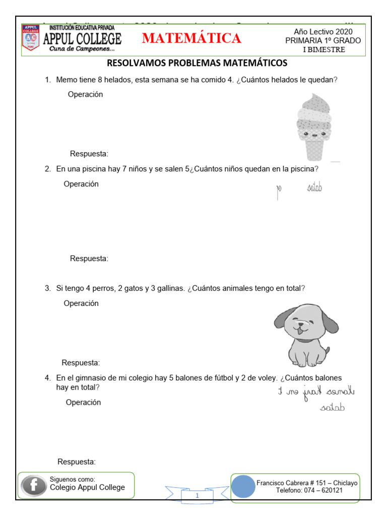 Matem. I Problemas | PDF | Salud y bienestar