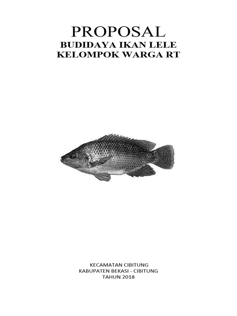 Proposal - Bantuan - Ternak Ikan LELE | PDF