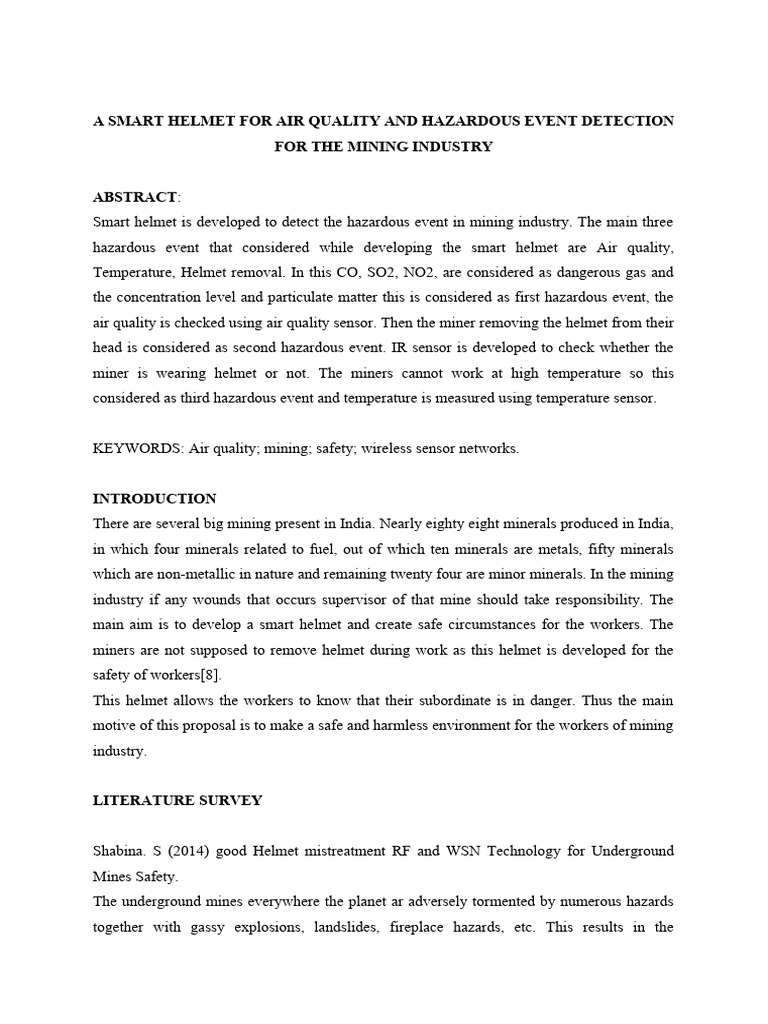 2K24 Mrep A Smart Helmet For Air Quality and Hazardous Event Detection ...
