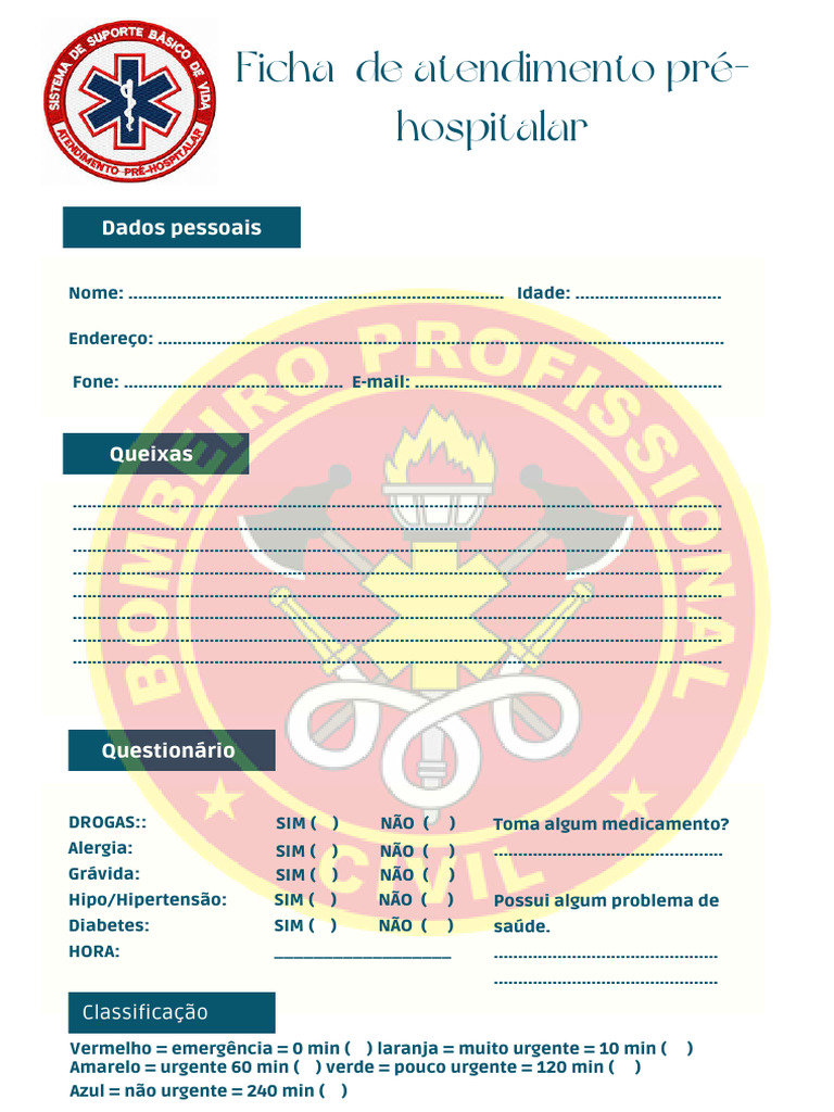 Ficha de Triagem Simples | PDF | Sistema de saúde | Remédio