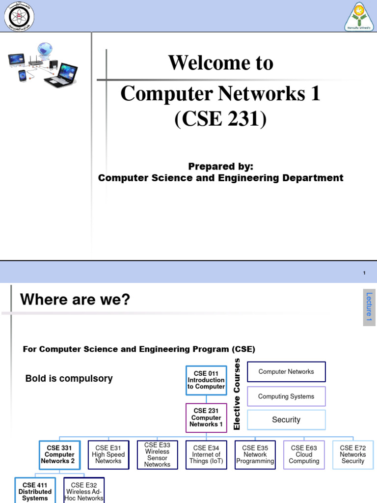 Lecture 1 | PDF | Computer Network | Transmission Medium