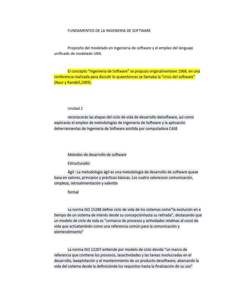 Fundamentos de La Ingenieria de Software | PDF | Ingeniería de software ...
