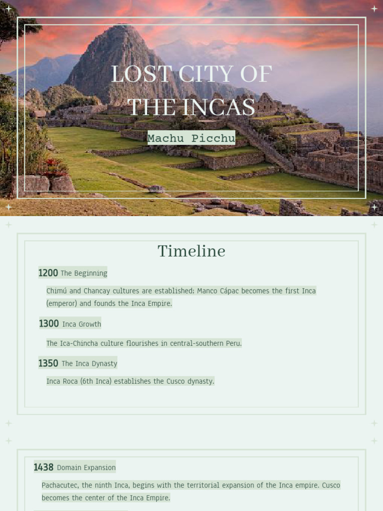 Lost City of The Incas | PDF | Machu Picchu | Inca Empire
