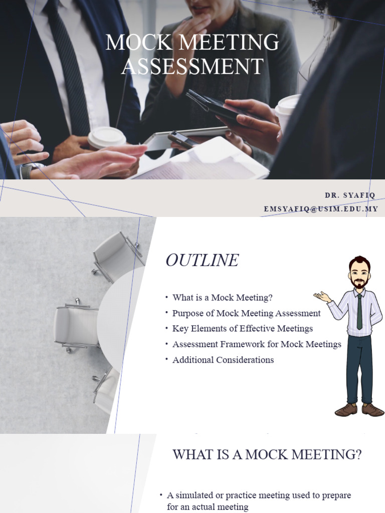 Mock Meeting Assessment | PDF | Communication | Human Communication