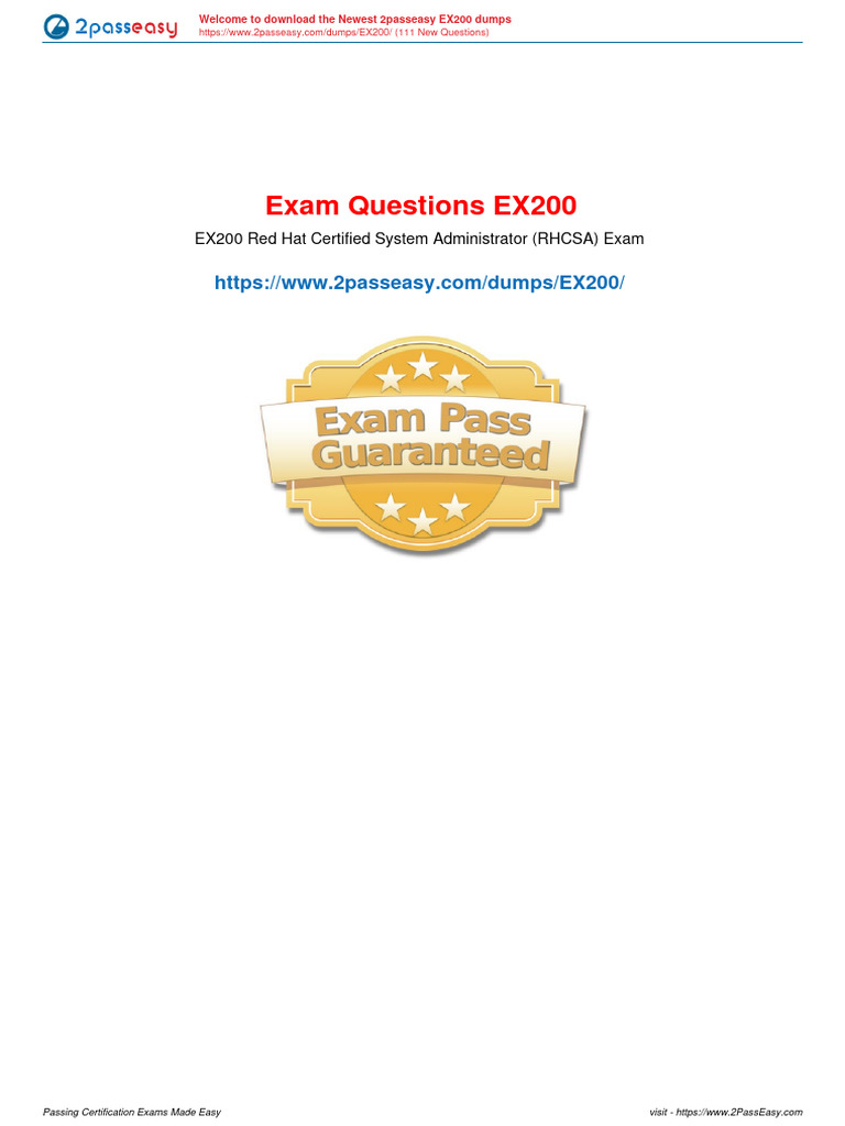 Red Hat Transcender Ex200 Study Guide 2024-Feb-04 by Lou 84q Vce | PDF | Superuser | File ...