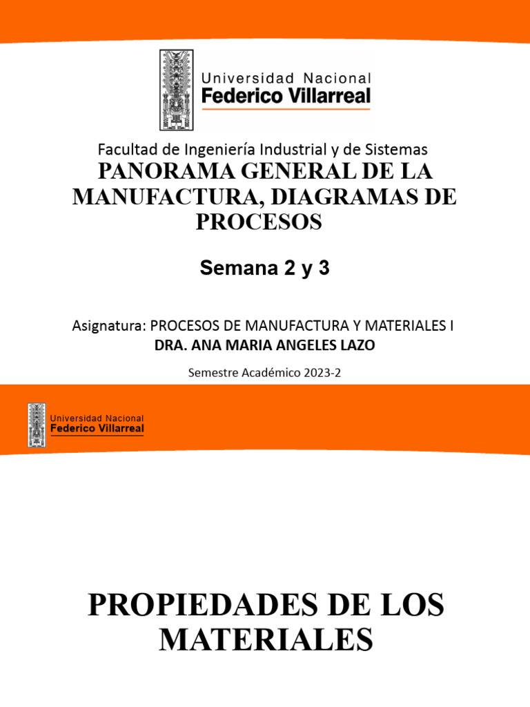 Semana 2 y 3 Procesos de Manufactura y Materiales 1 Fiis 2020 2 | PDF | Economias | Procesos de ...