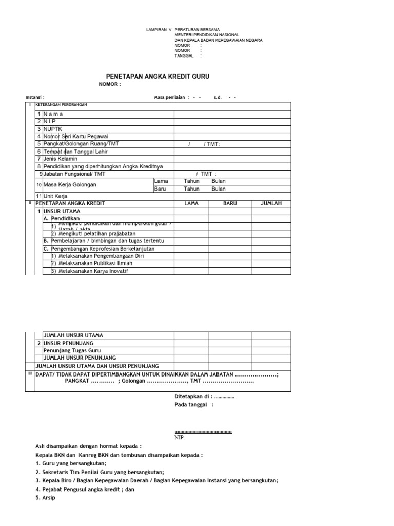 Form DUPAK | PDF | Karier & Perkembangan