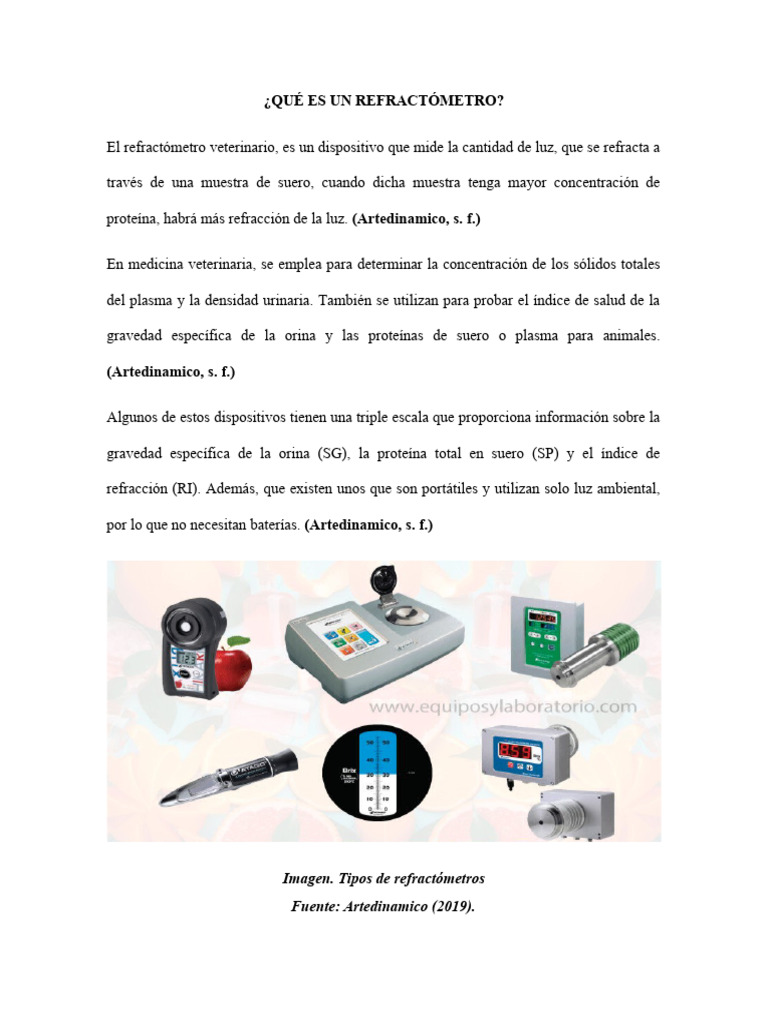 Qué Es Un Refractómetro | PDF