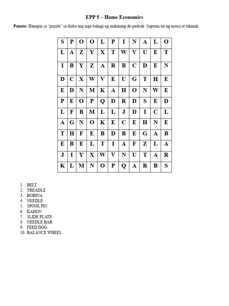 EPP 5 Activity | PDF