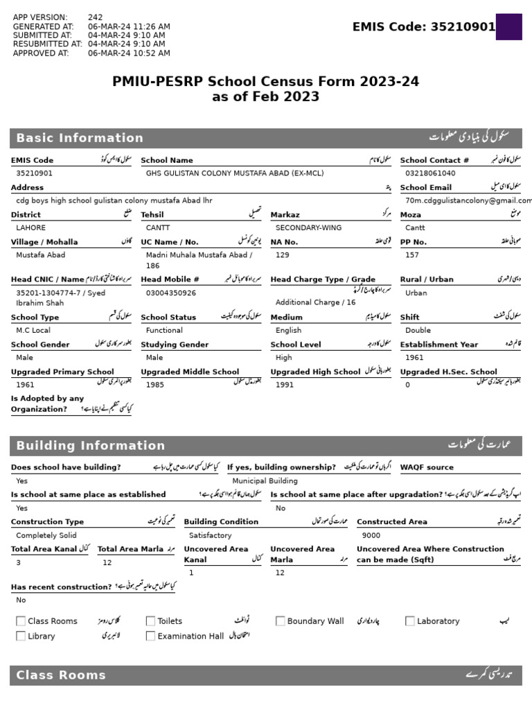 Census 2023-24 - 35210901 | PDF