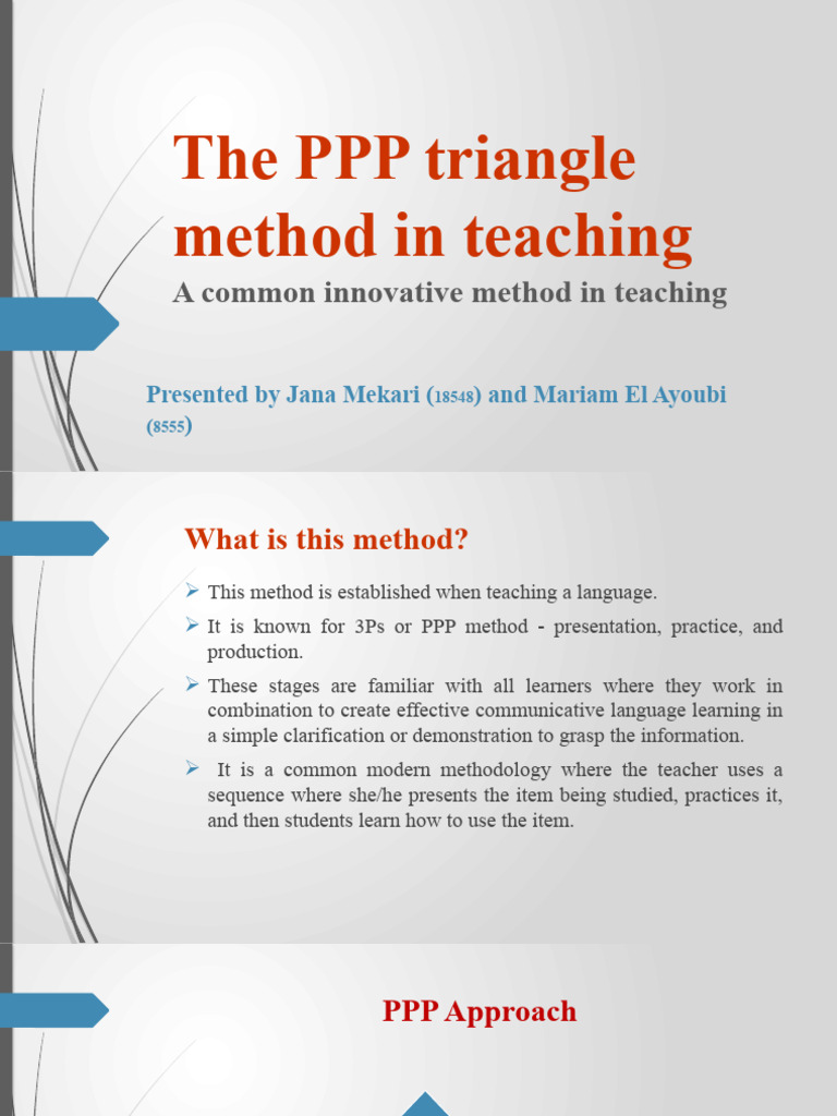METHODOLOGY Assignment Jana and Mariam | PDF | Teachers | Second Language