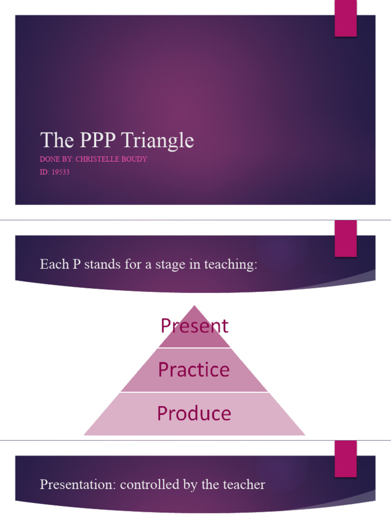 The PPP Triangle | PDF | Learning | Teachers
