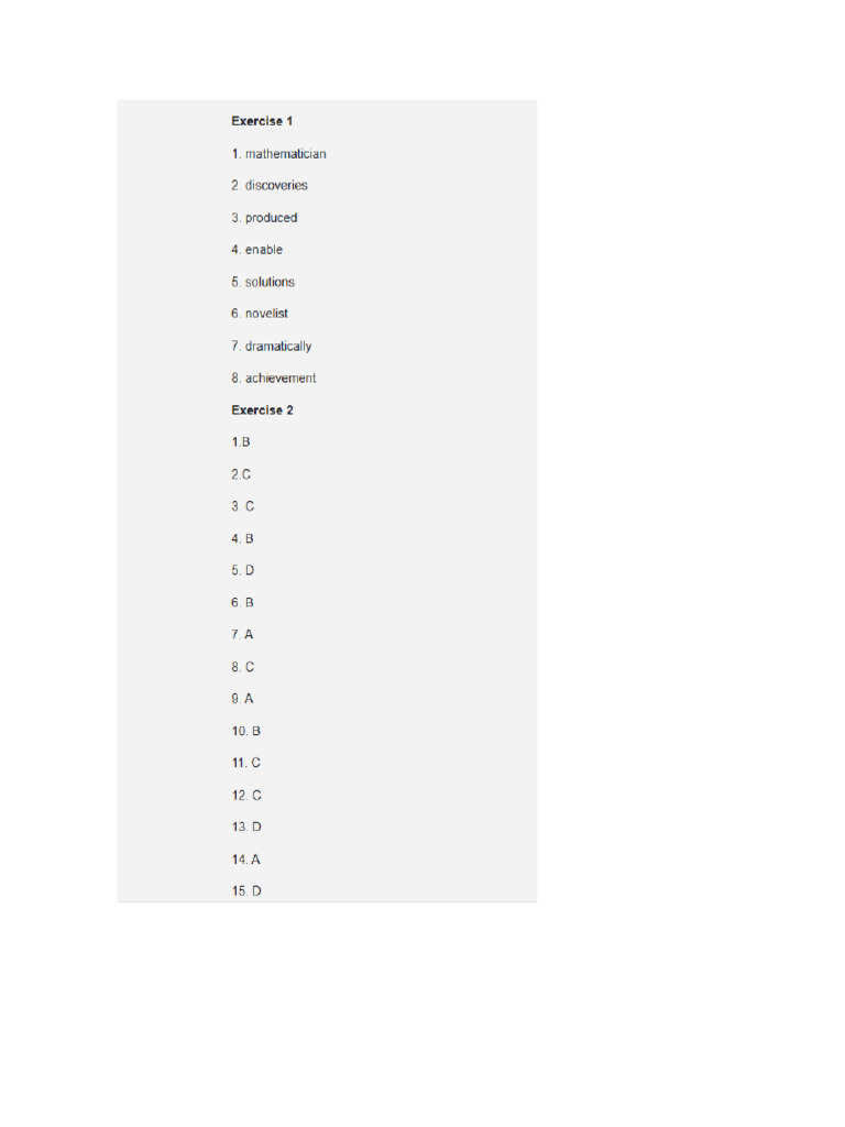 word formation 2 con respuestas | PDF