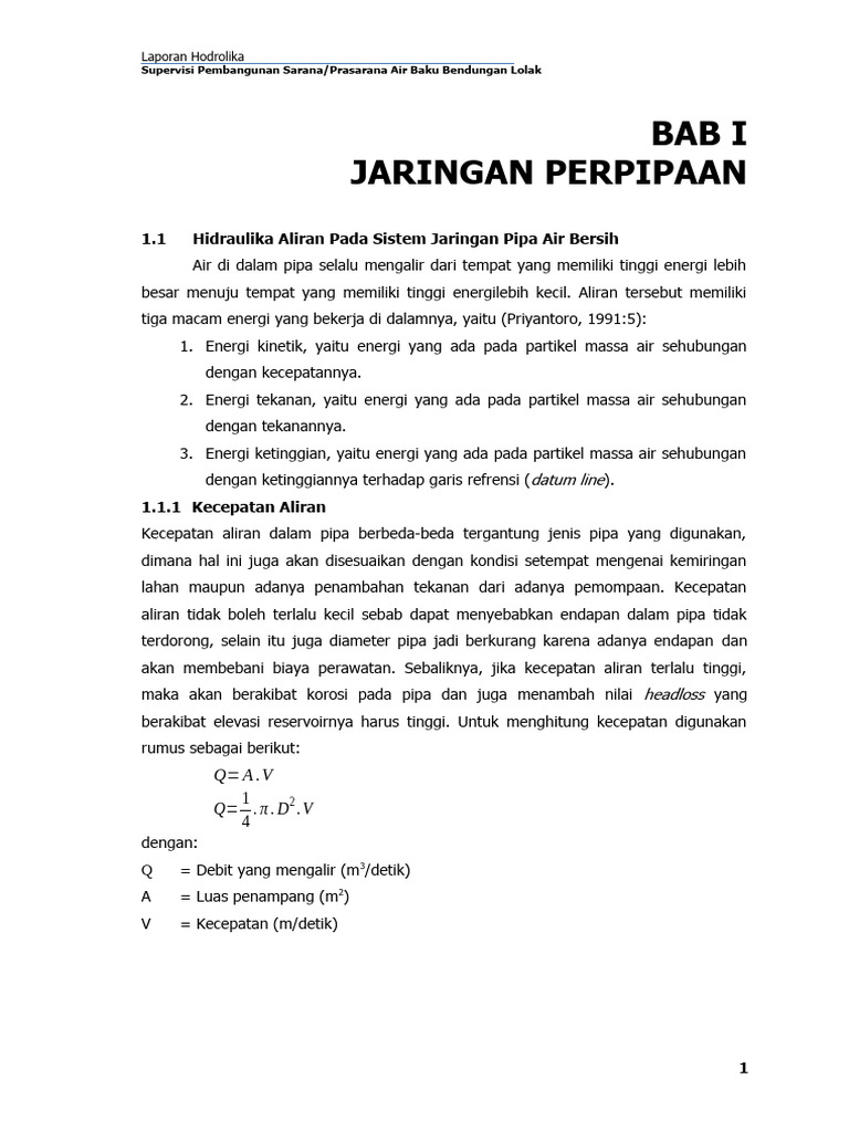 Hidrolika Pipa 4 Inch | PDF