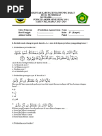 Soal PTS - STS Pendidikan Agama Islam Kelas 4 Semester 1 Kurikulum Merdeka T.A 2023-2024 | PDF