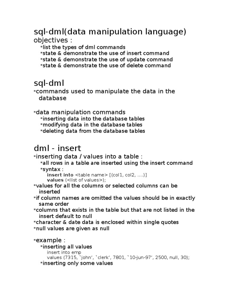 08 DMLTransaction | PDF | Database Transaction | Computer Programming