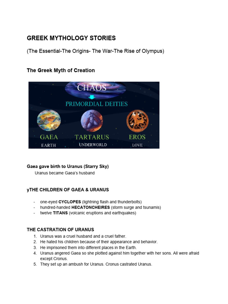 Greek Mythology | PDF | Twelve Olympians | Zeus