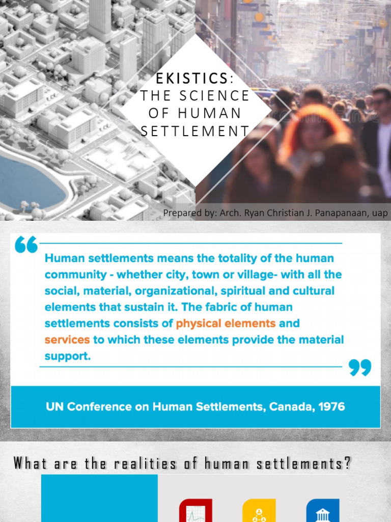 Week 2 Lecture Ekistics The Science of Human Settlements | PDF | Science